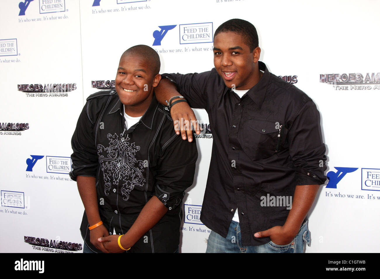 Kyle Massey and Christopher Massey 2009 Hero awards held at the ...