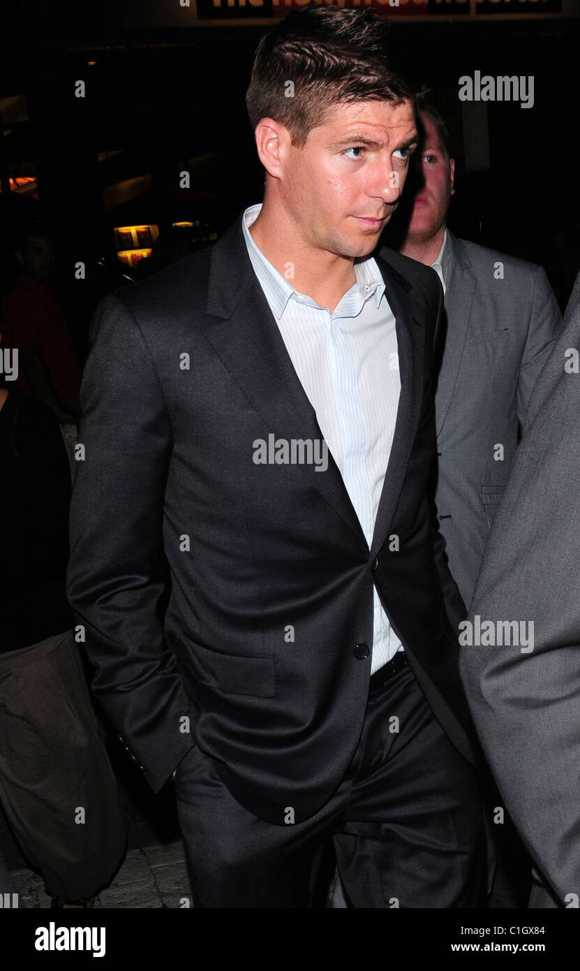 Footballer Steven Gerrard out and about at the 2009 Cannes film ...