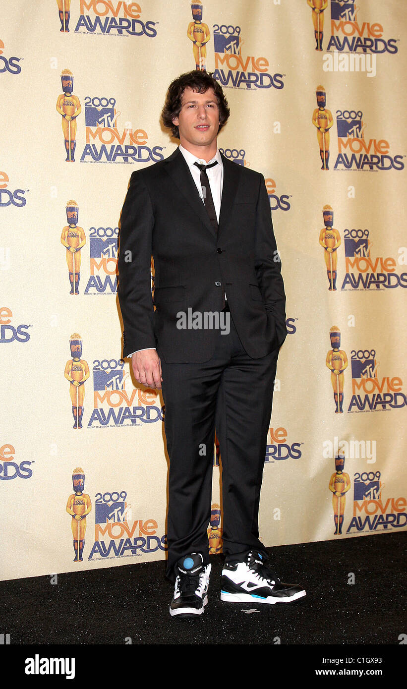 Andy Samberg 2009 MTV Movie Awards held at the Gibson Amphitheatre ...