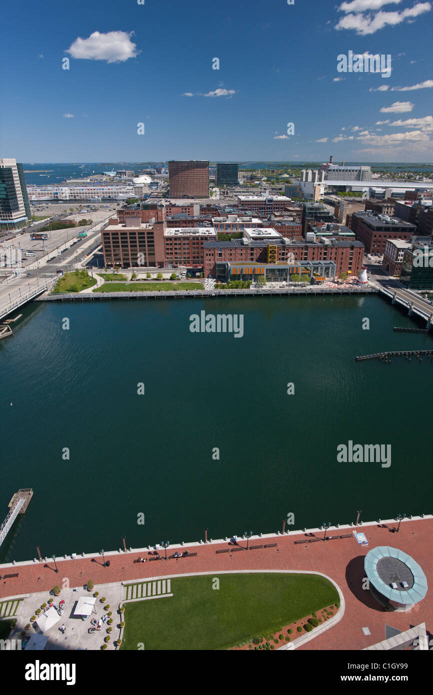 High angle view of a city, Boston, Massachusetts, USA Stock Photo - Alamy