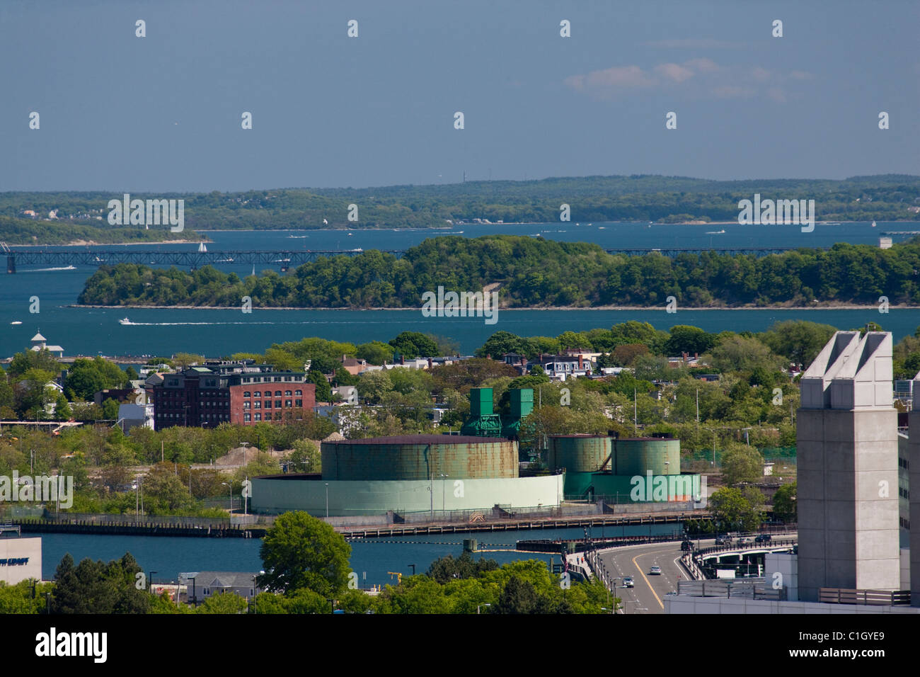 Ted williams tunnel vent building hi-res stock photography and images ...