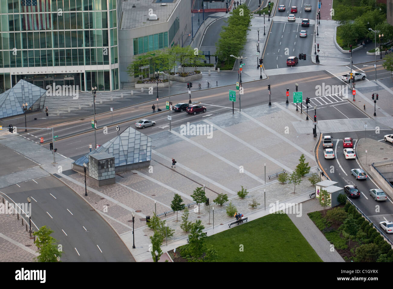 High angle view of a city, Boston, Massachusetts, USA Stock Photo - Alamy