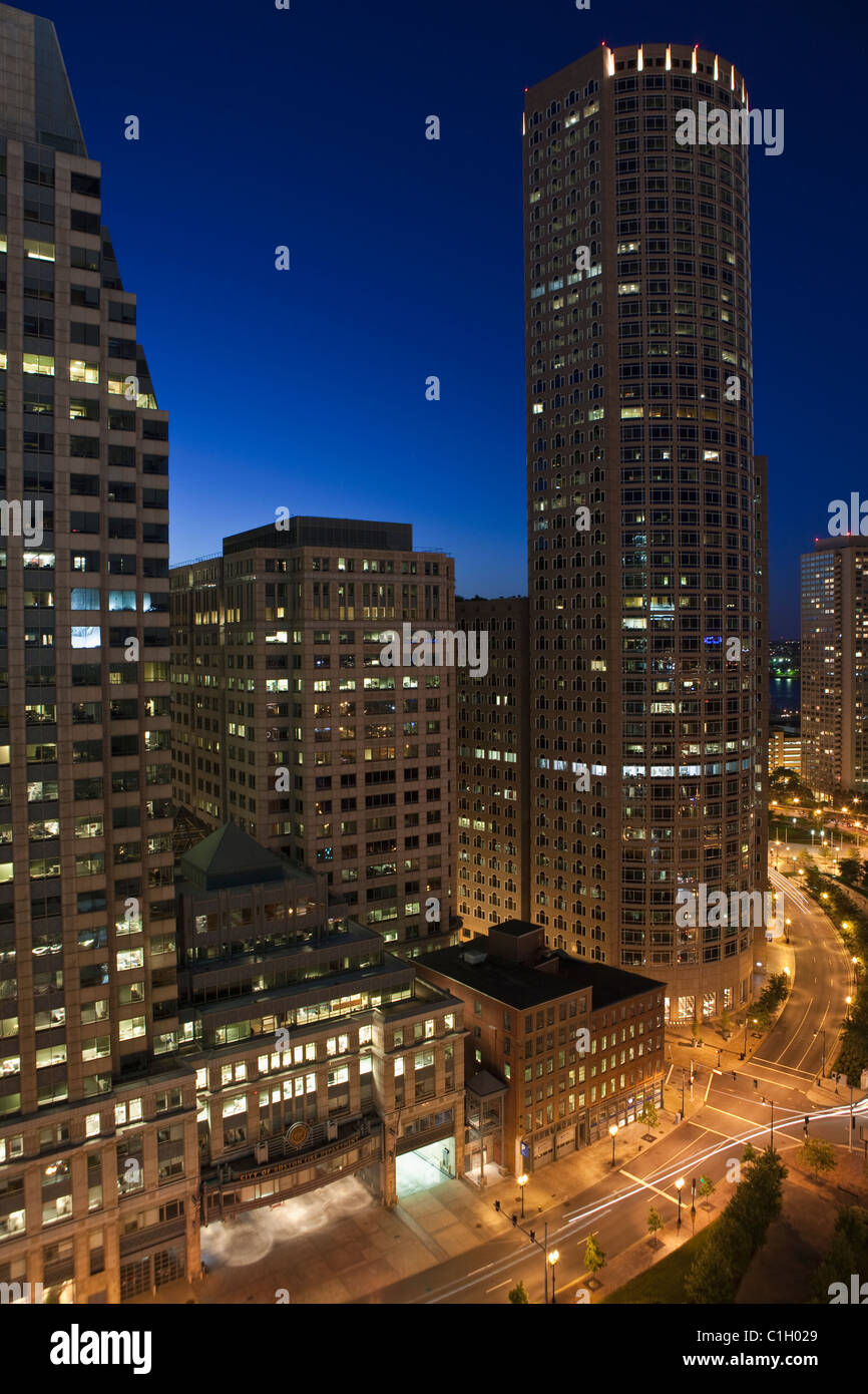 Boston evening street scene hi-res stock photography and images - Alamy