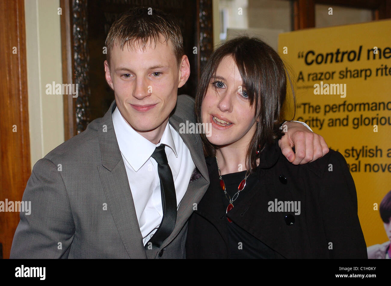 Nicky Bell (Carty) with his girlfriend attend the UK premiere of ...