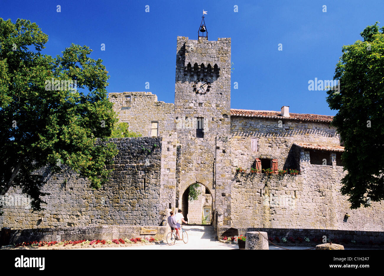 France, Gers, medieval Larressingle village, labelled Les Plus Beaux ...