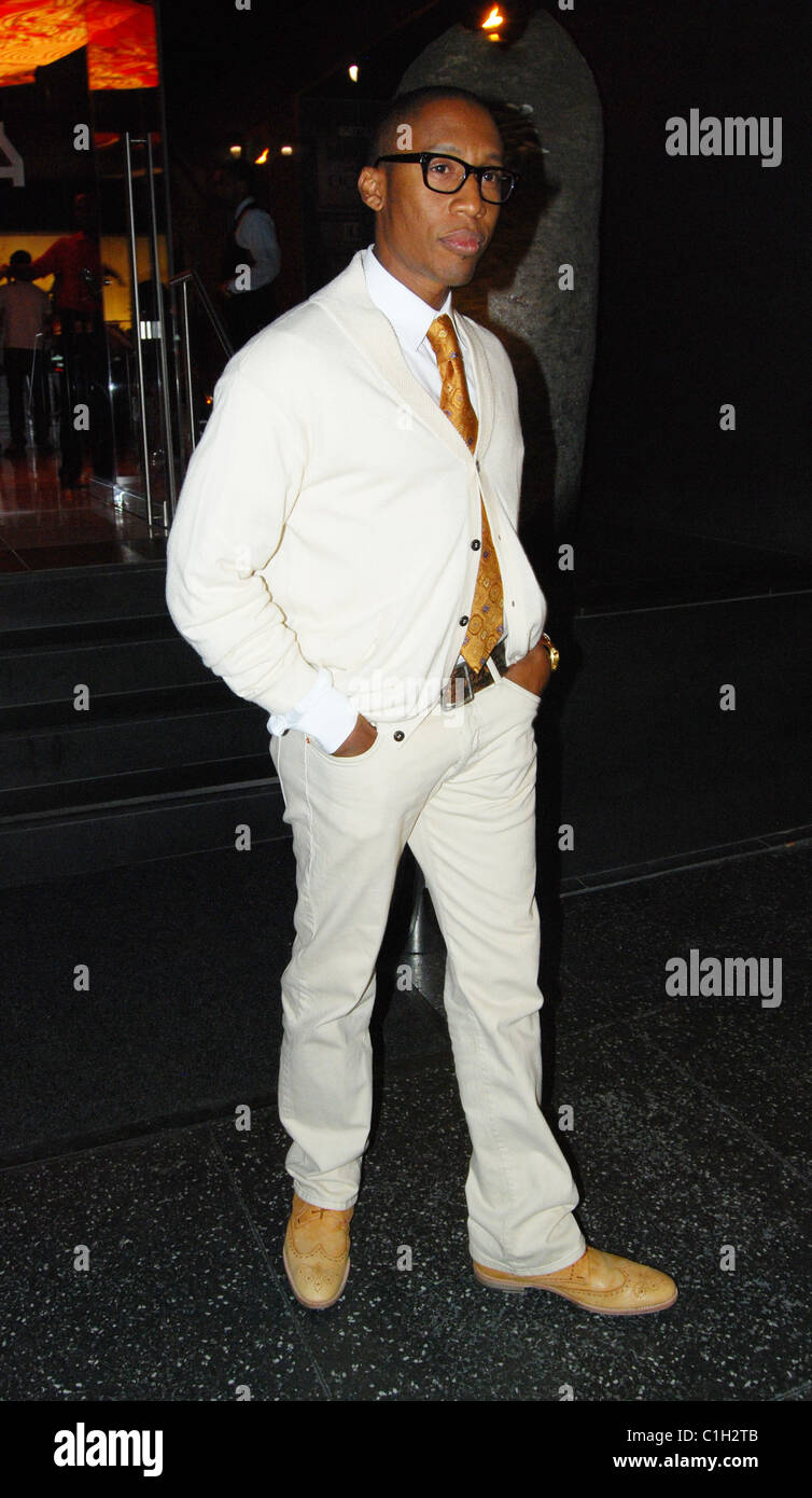 Raphael Saadiq outside Katsuya restaurant. Hollywood, California, USA ...