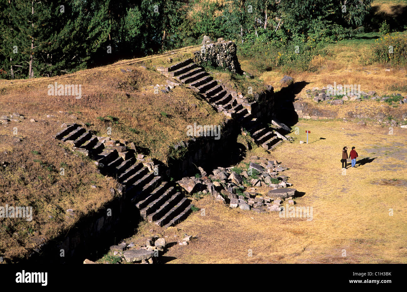 Peru, Ancash Department, Cordillera Blanca, area of Huaraz, the site of ...