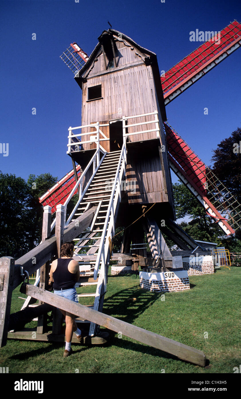 France, Nord, Cassel, windmill Stock Photo - Alamy