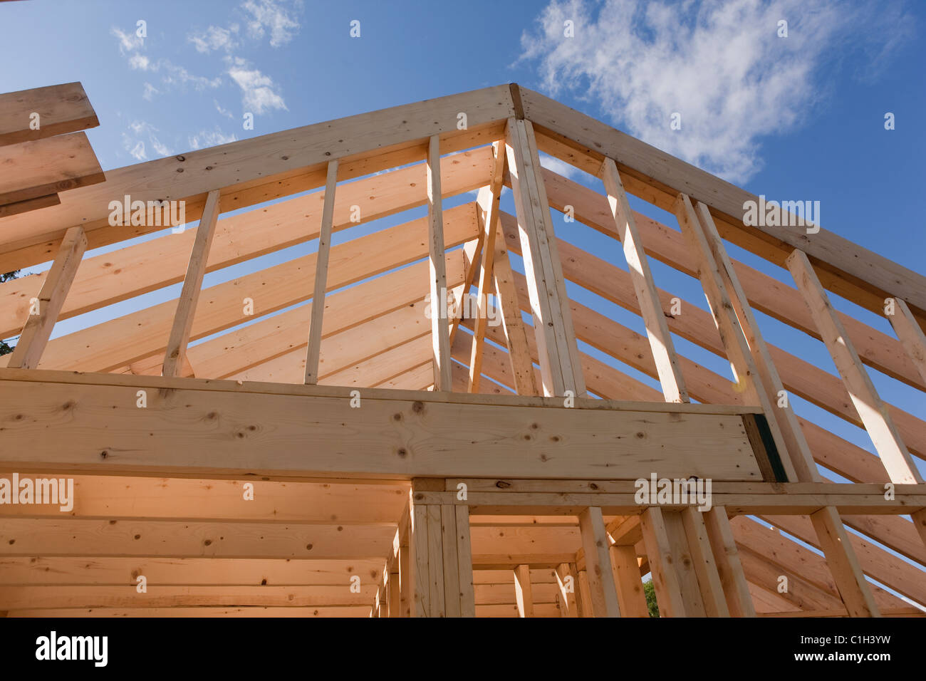 A frame house roof hi-res stock photography and images - Alamy