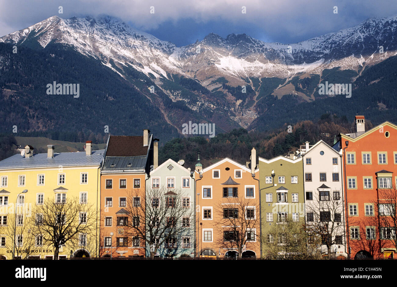 Austria, Tyrol, Innsbruck, Facades Stock Photo - Alamy