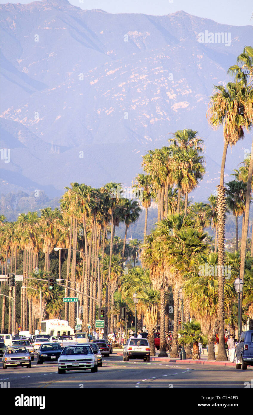 United States, California, Santa Barbara town Stock Photo - Alamy