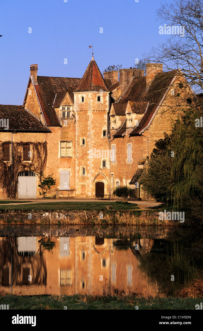 France, Ain, castle of Saint Paul de Varax in the Dombes region Stock ...
