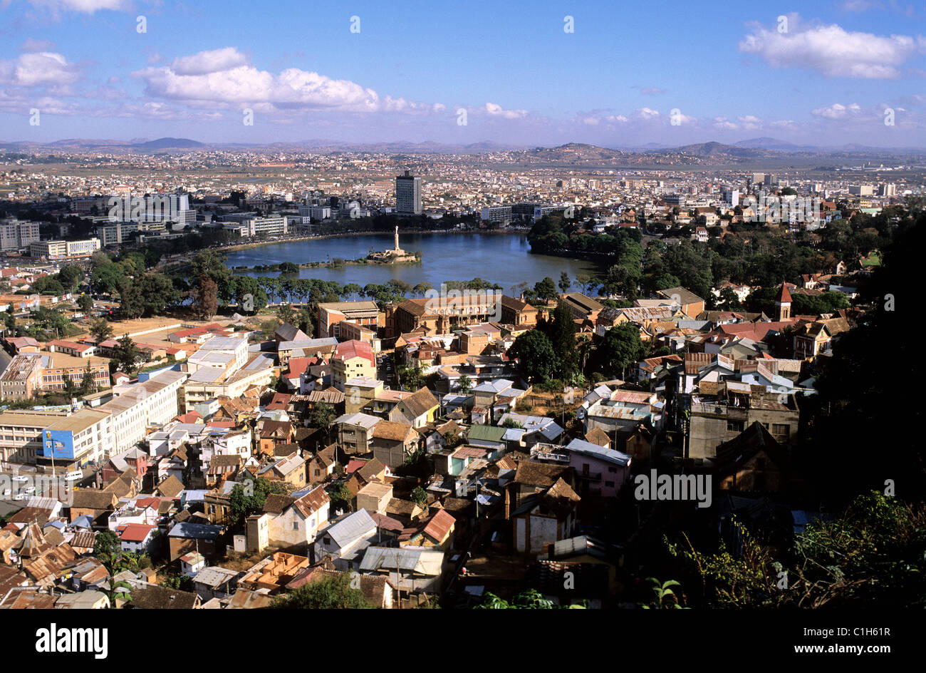 Madagascar, Antananarivo, panorama over the city Stock Photo - Alamy
