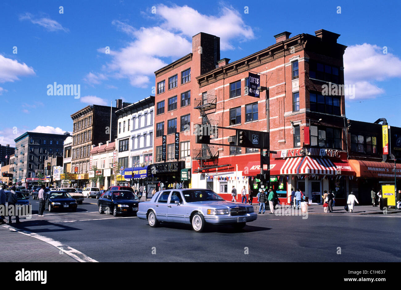 Harlem manhattan new york city new york state usa hi-res stock ...