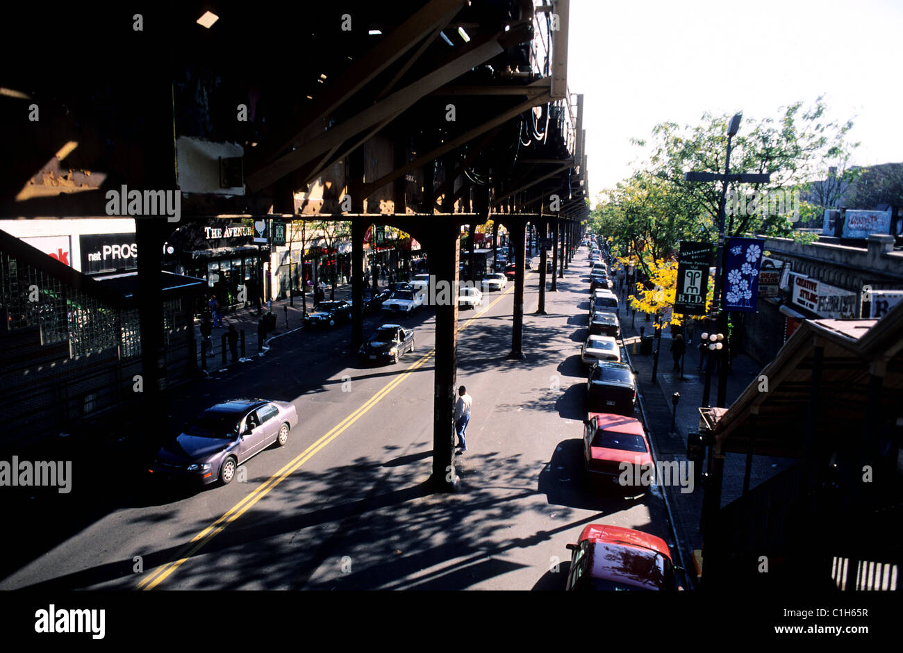 United States, New York City, the Bronx at East 180th St Stock Photo ...