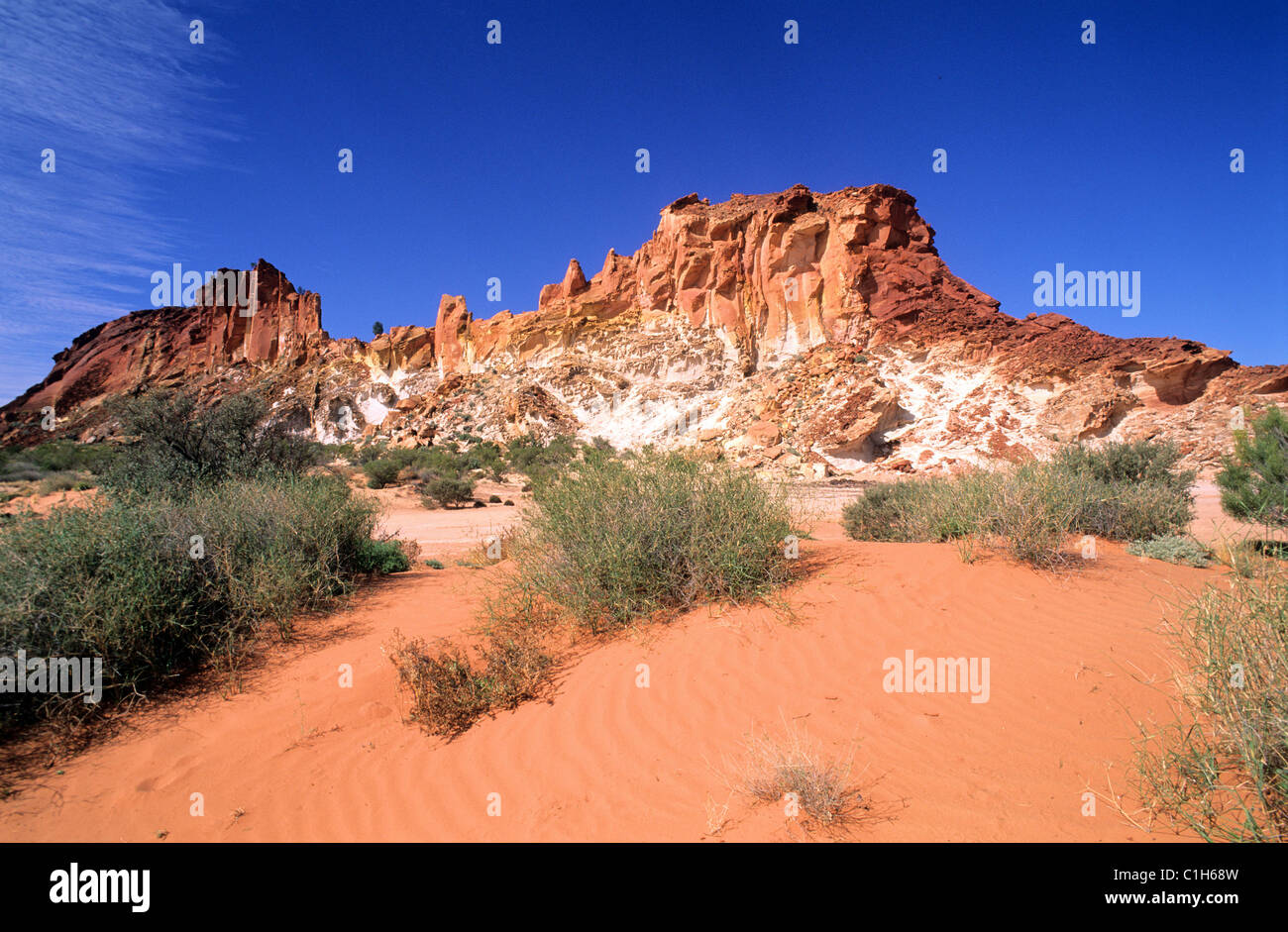 Australia, Northern Territory, Red Desert, Rainbow Valley park Stock ...