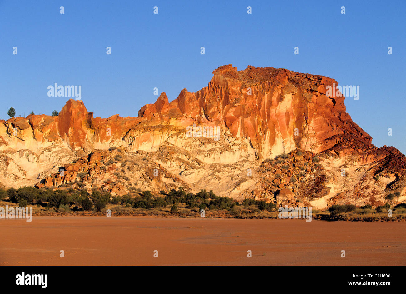 Australia, Northern Territory, Red Desert, Rainbow valley Stock Photo ...