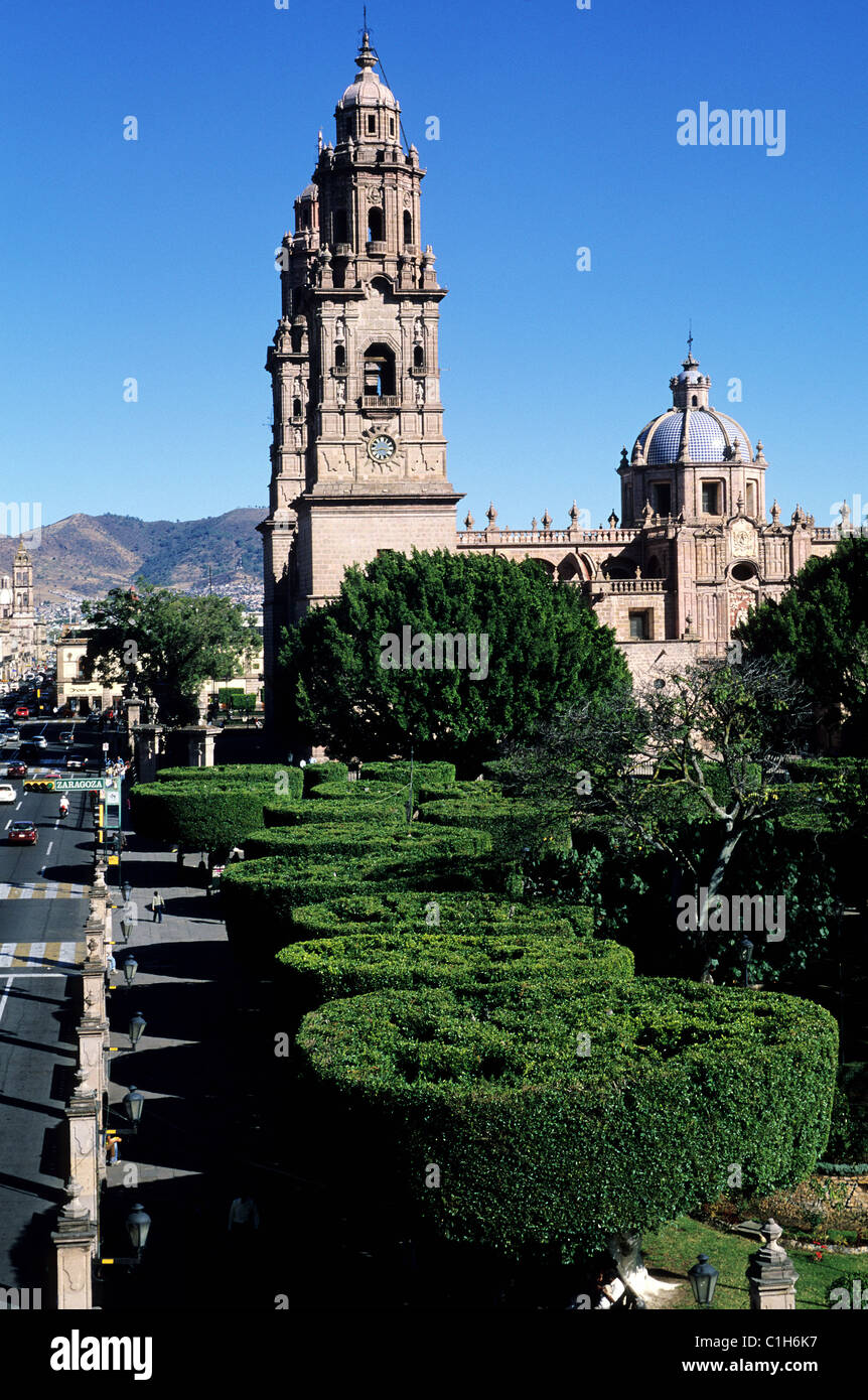 Mexico, Michoacan State, Morelia City, cathedral Stock Photo - Alamy