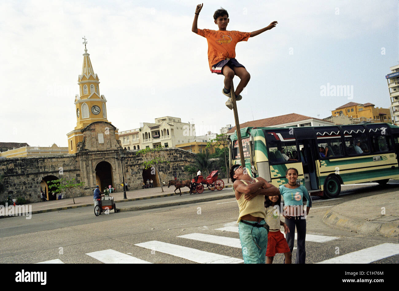 Colombia, Cartagena, street life Stock Photo - Alamy