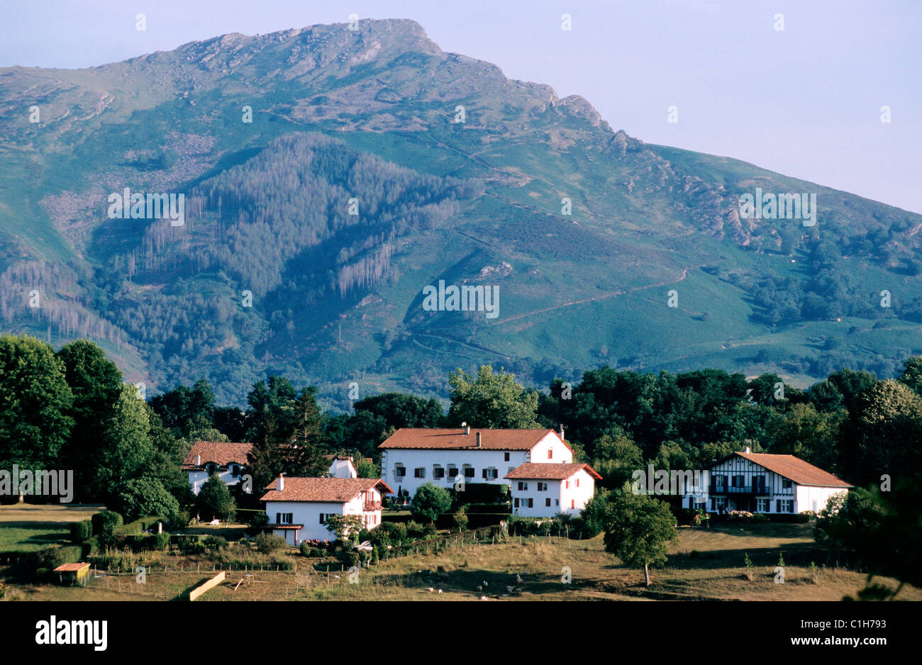 France, Pyrenees Atlantiques, Sare village, labelled Les Plus Beaux ...