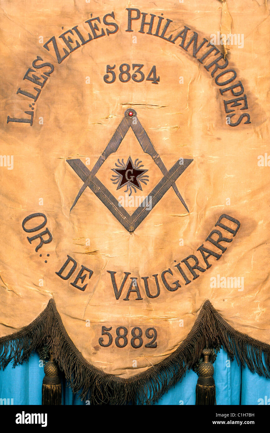 France, Paris, museum of the Freemasonry at the Great East of France ...