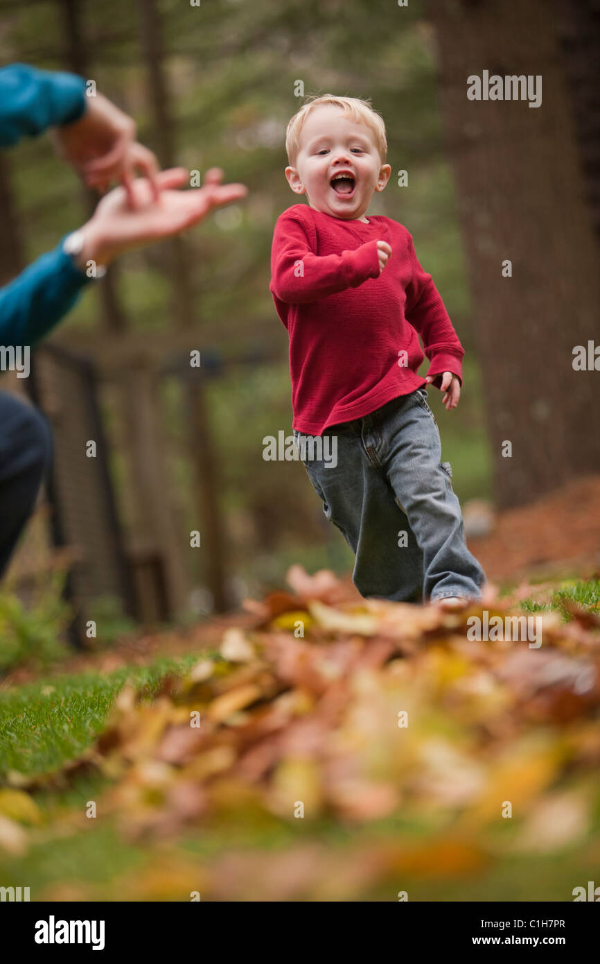 Woman signing the word 'Jump' in American Sign Language while ...