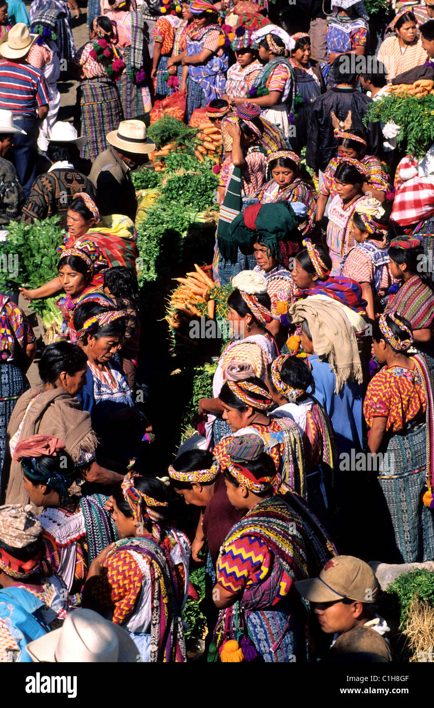 Guatemala, Western Cordillera, Quetzaltenango Department, the vegetable ...