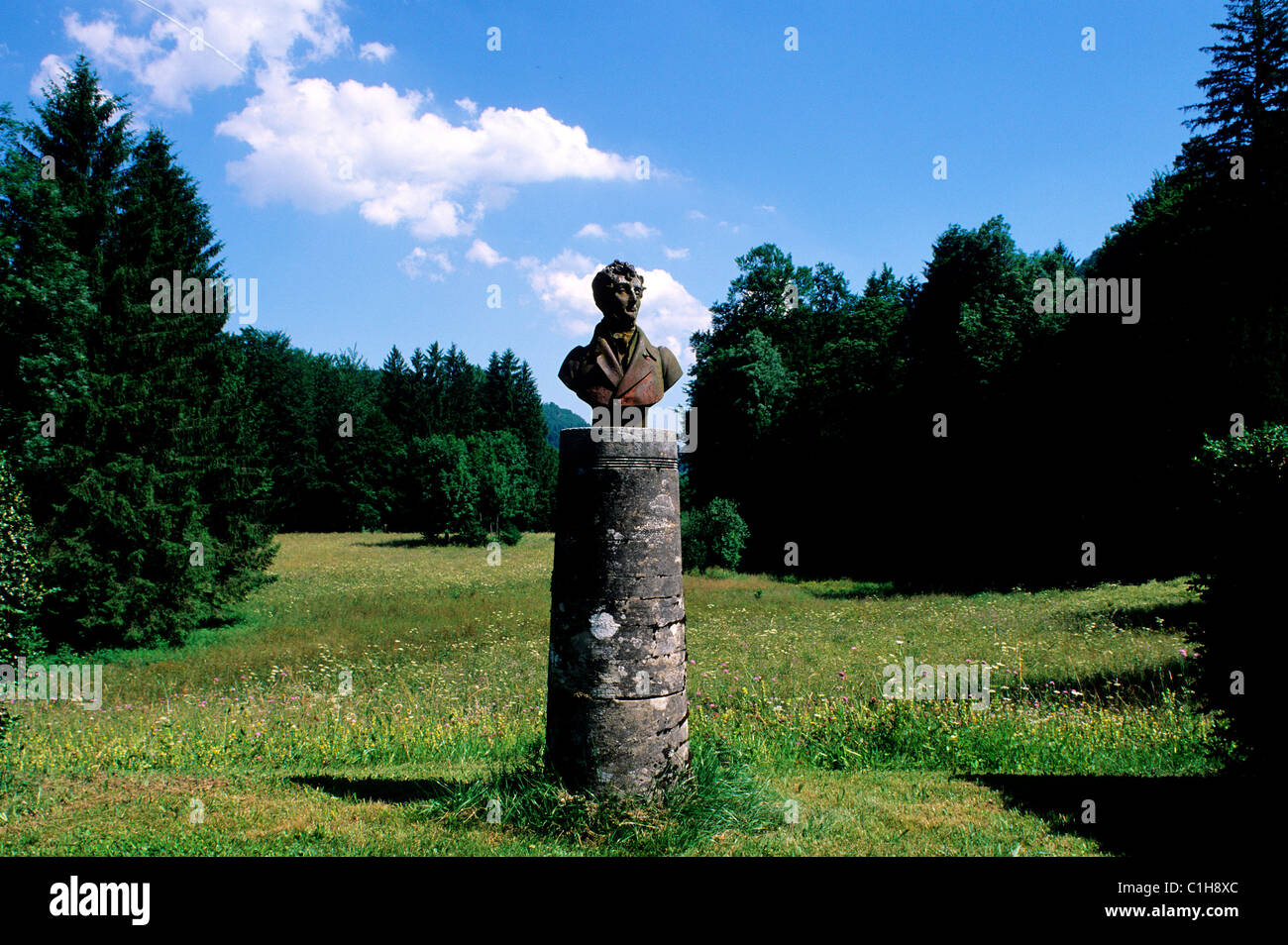France, Jura, Syam castle, garden of the paladio villa Stock Photo - Alamy
