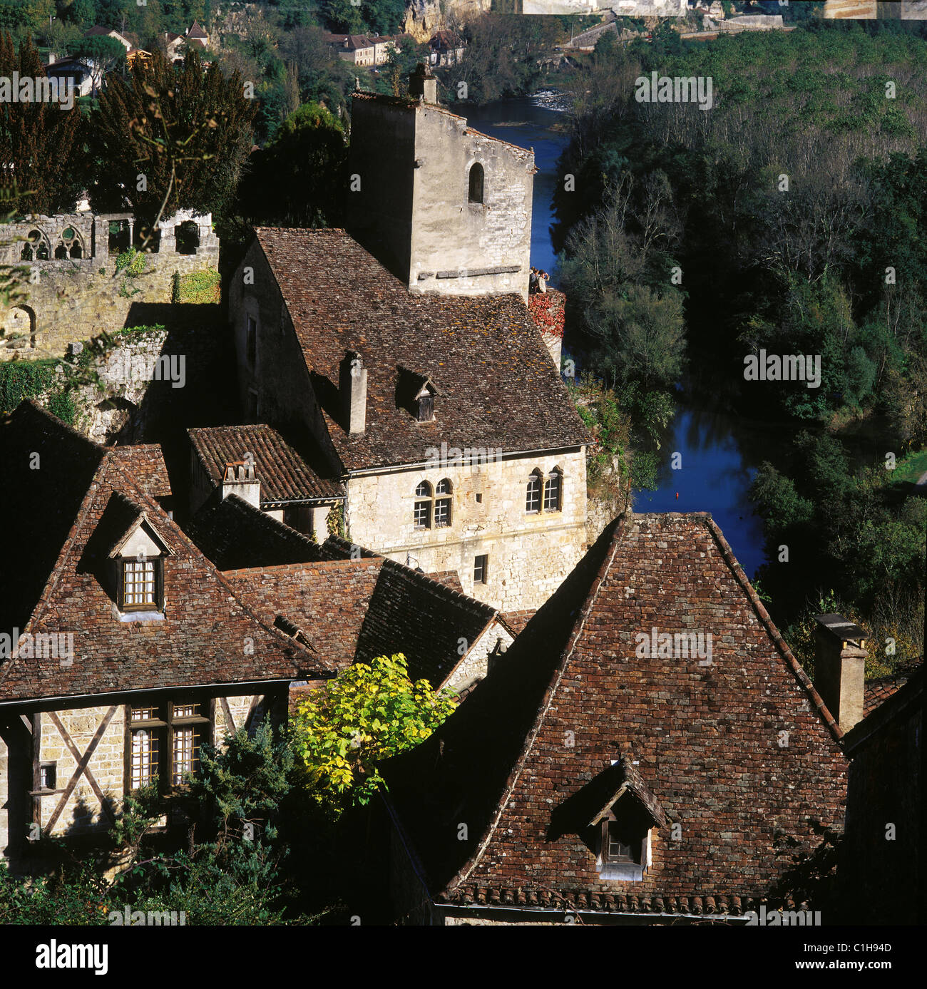 France Lot Lot Valley Saint Cirq Lapopie village labelled Les Plus ...