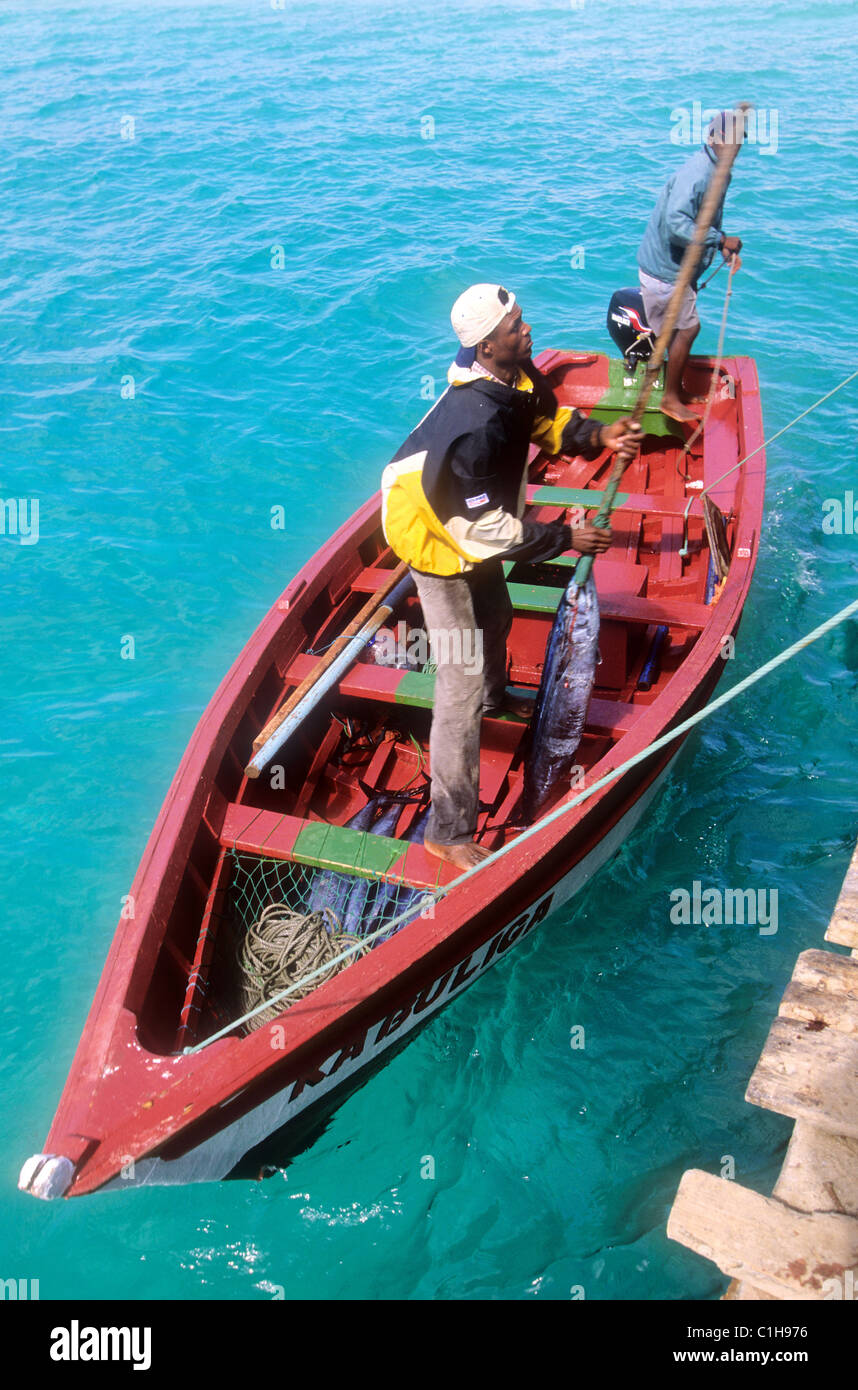 Cape Verde, Sal Island, Santa Maria, fishing Stock Photo - Alamy