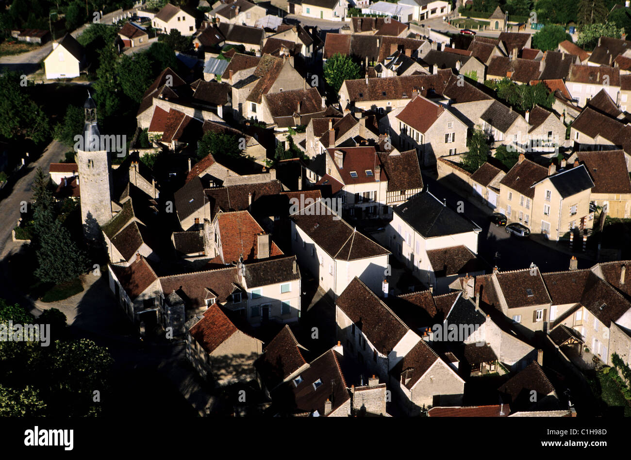 France, Yonne, Burgundy, Irancy village (aerial view Stock Photo - Alamy