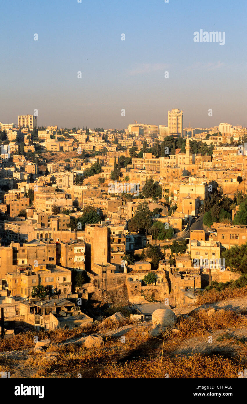 Jordan, Amman, panorama over the city Stock Photo - Alamy