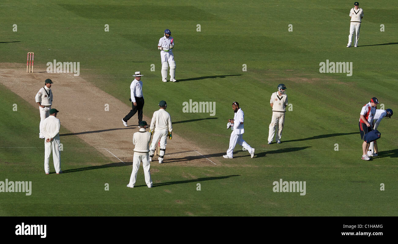 The England Physio on the pitch late in the game during the England V ...
