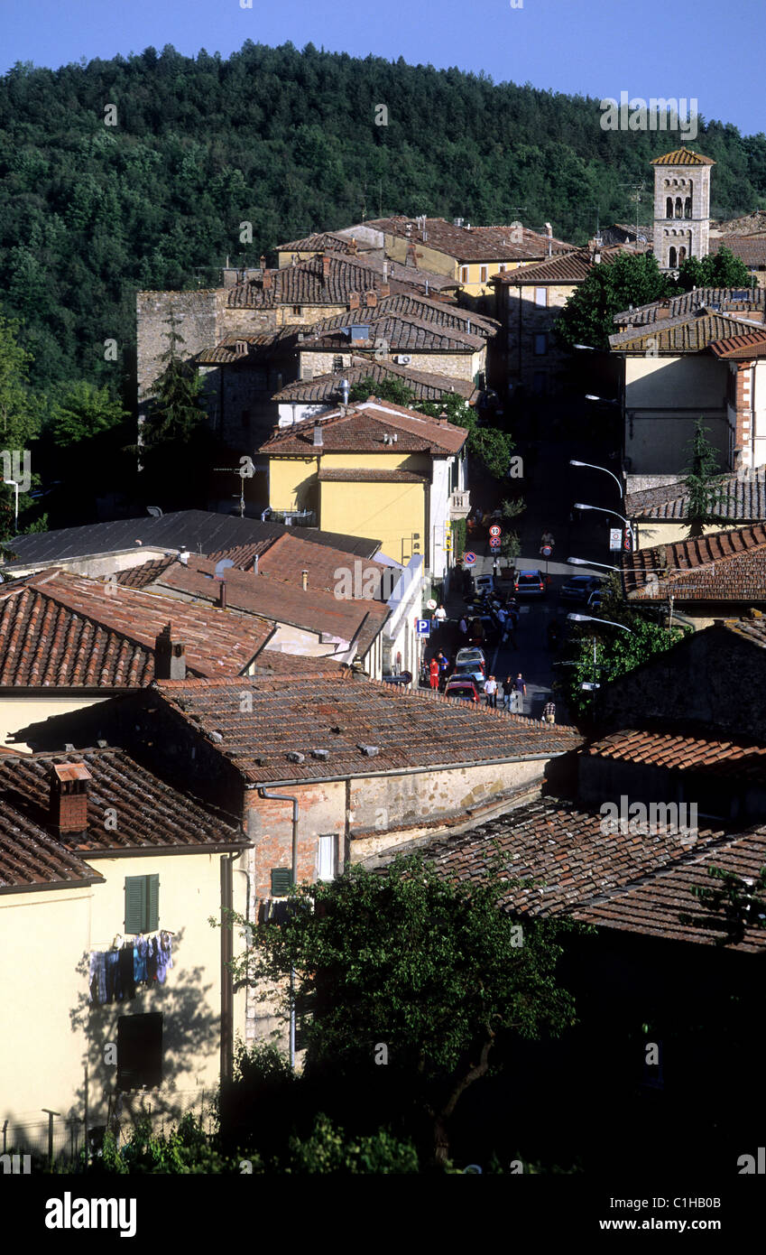 Italy, Tuscany, the village of Castellina in Chianti Stock Photo - Alamy