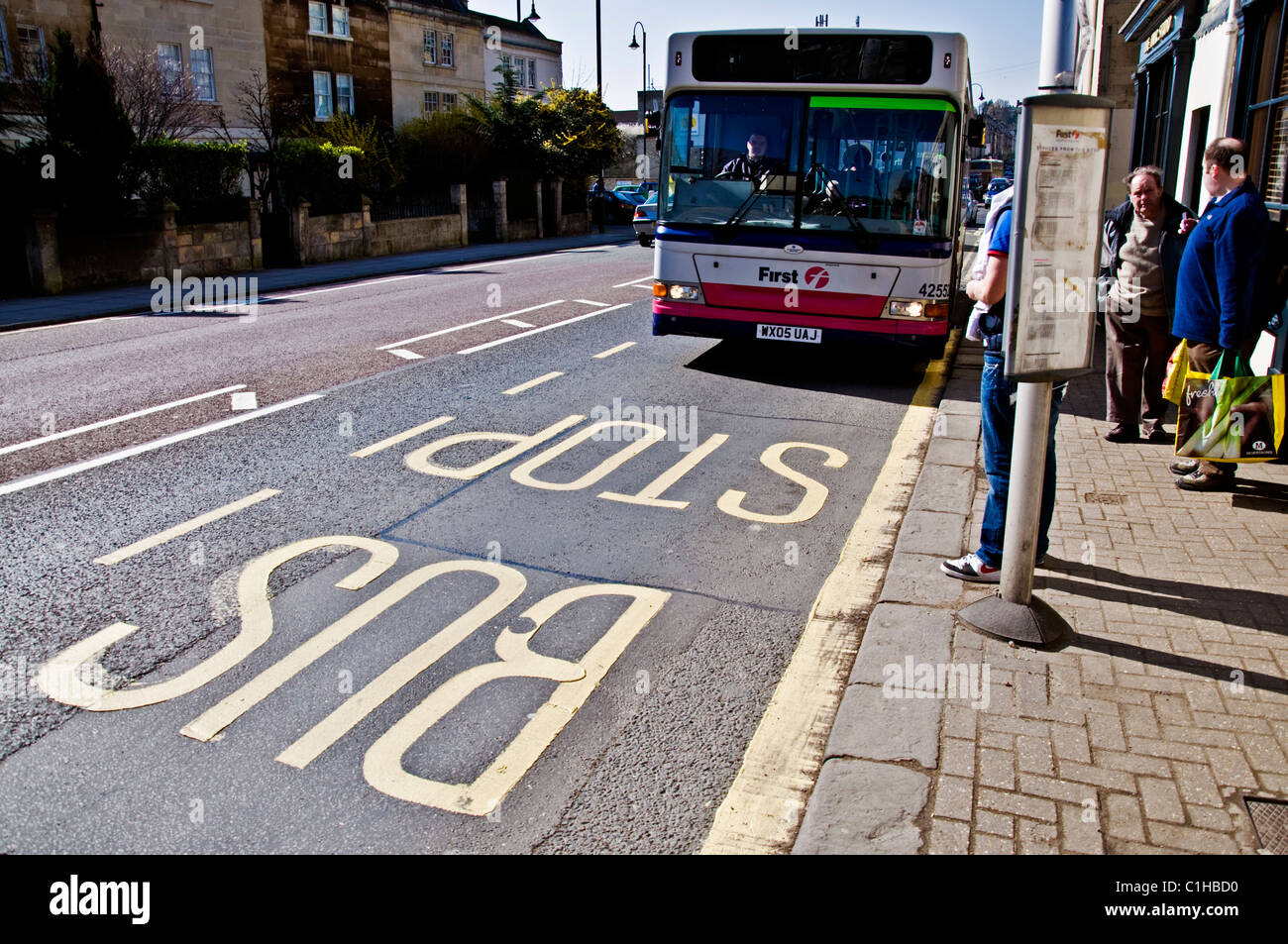 First Great Western Bus Stop Stock Photo - Alamy
