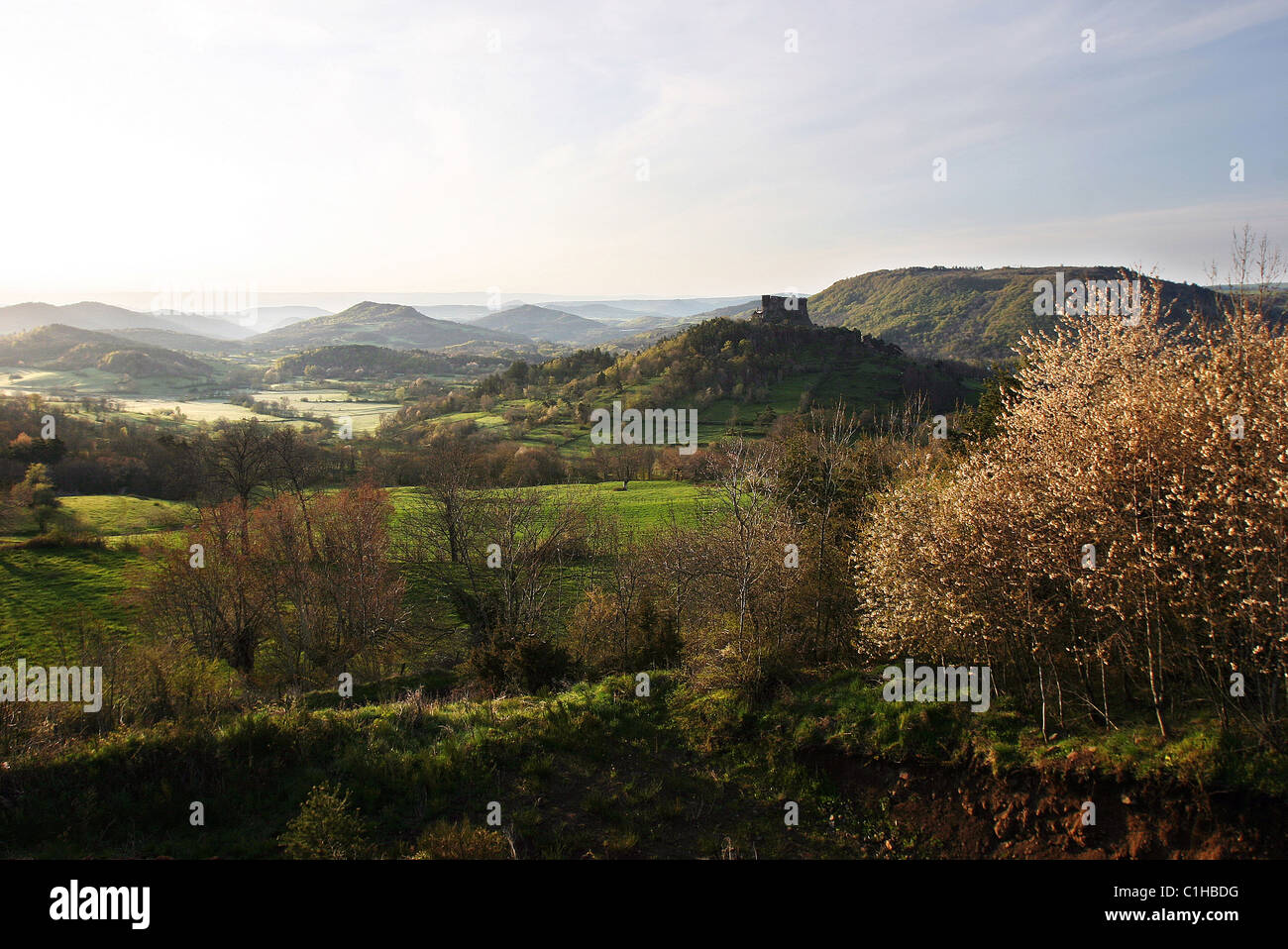 France, Puy de Dome, Murol castle Stock Photo - Alamy