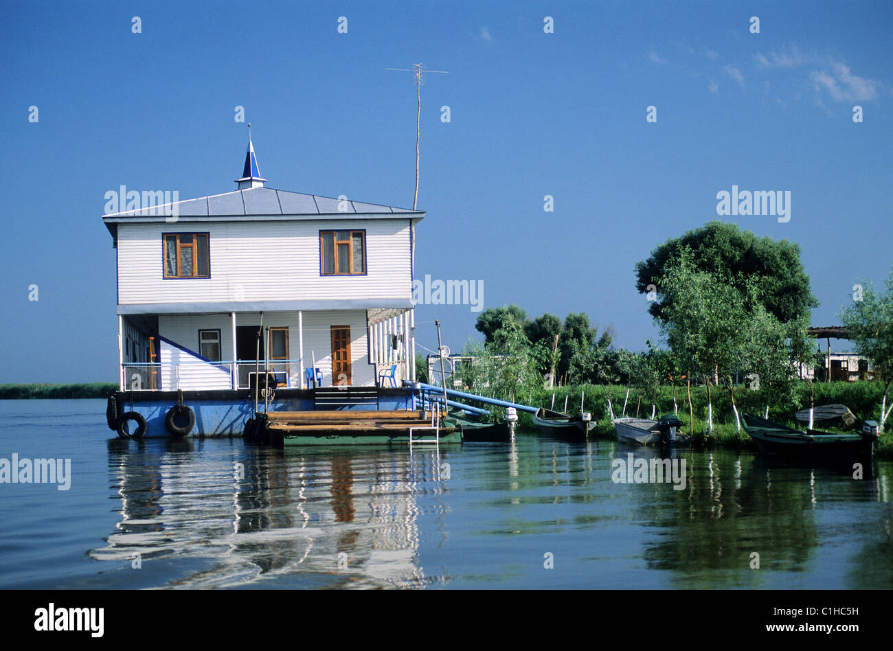 Russia, Delta of the Volga, the floating hotel Vzmorie Stock Photo - Alamy