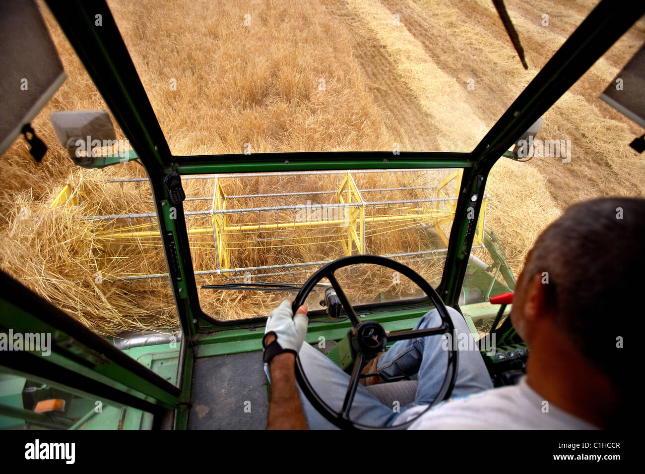 Inside Combine Harvester Stock Photos & Inside Combine Harvester Stock ...
