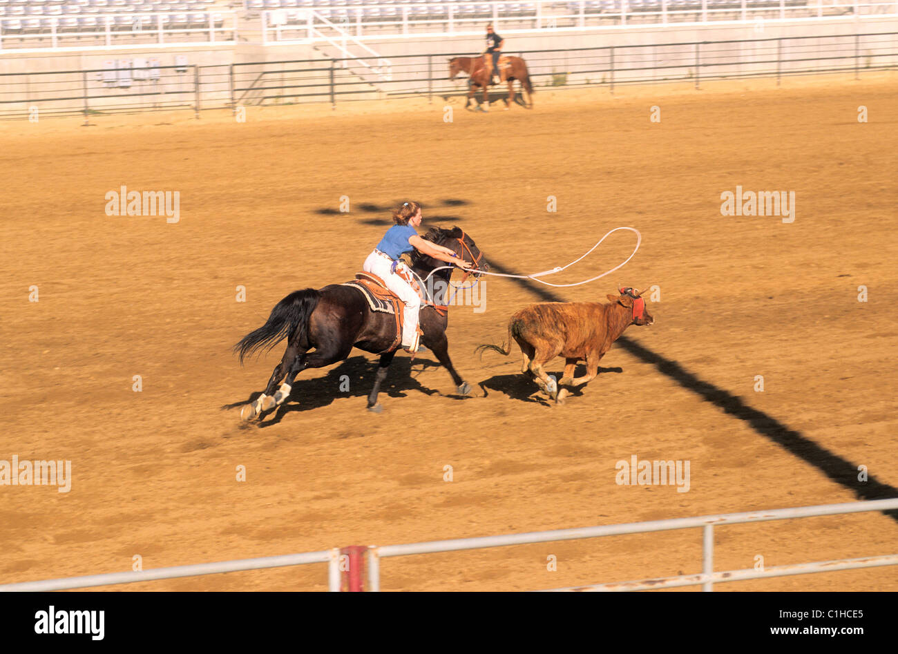 United Stades, Wyoming, rodeo in the city of Sheridan Stock Photo - Alamy