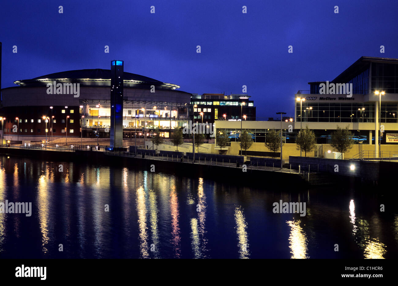 United Kingdom, Northern Ireland, Belfast, the Waterfront Hall Stock ...