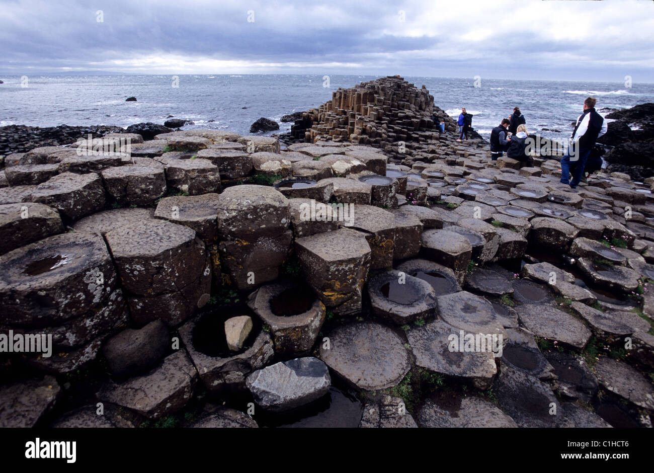United Kingdom, Northern Ireland, Antrim coast, the Giant's Causeway ...