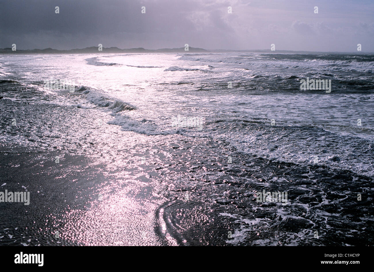 Republic of Ireland, Sligo county, near Ballina, Enniscrone seaside ...