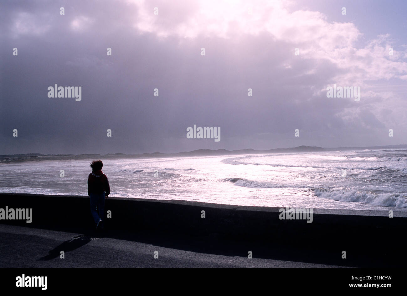 Republic of Ireland, Sligo county, near Ballina, Enniscrone seaside ...