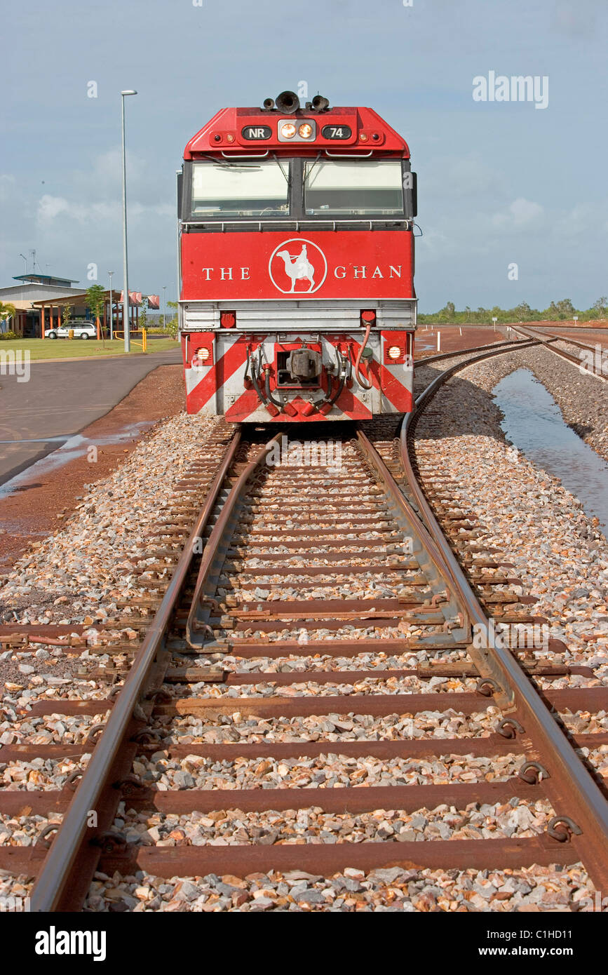 Australia, Northern Territory, Darwin, the Ghan, train going from ...