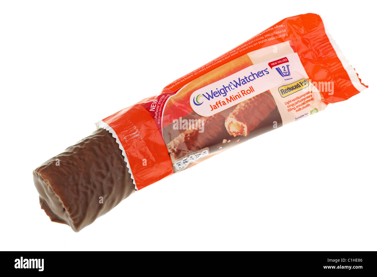 New weightwatchers reduced fat jaffa mini roll Stock Photo - Alamy