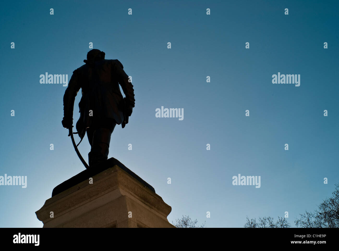Statue of Clive of India, London Stock Photo - Alamy