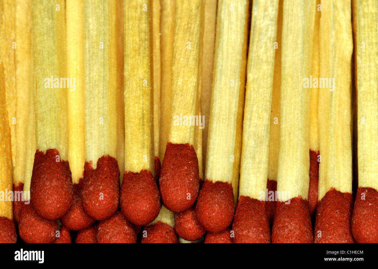 A pile of match sticks, red tipped Stock Photo - Alamy