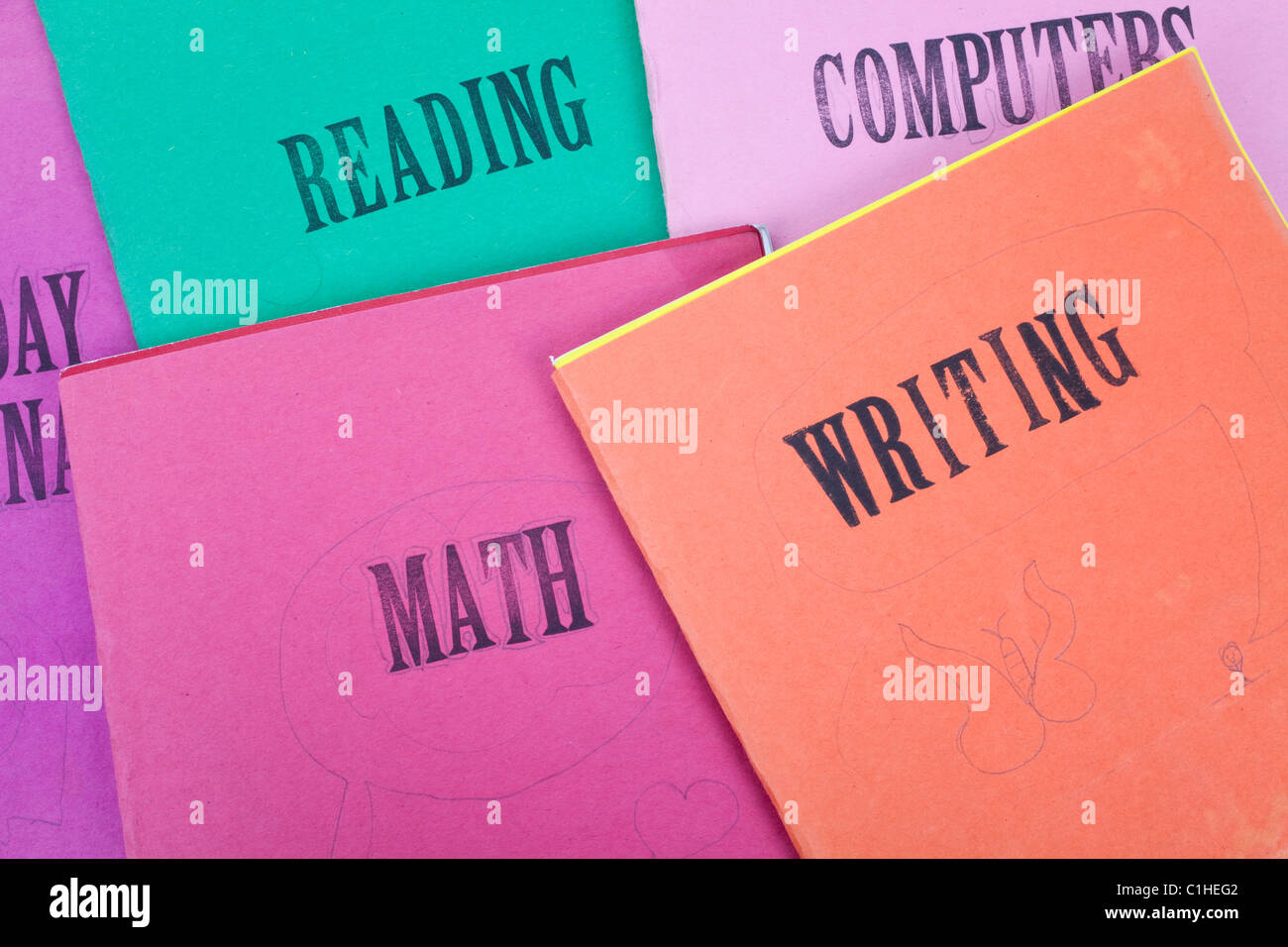 Textbook close up for background Stock Photo - Alamy