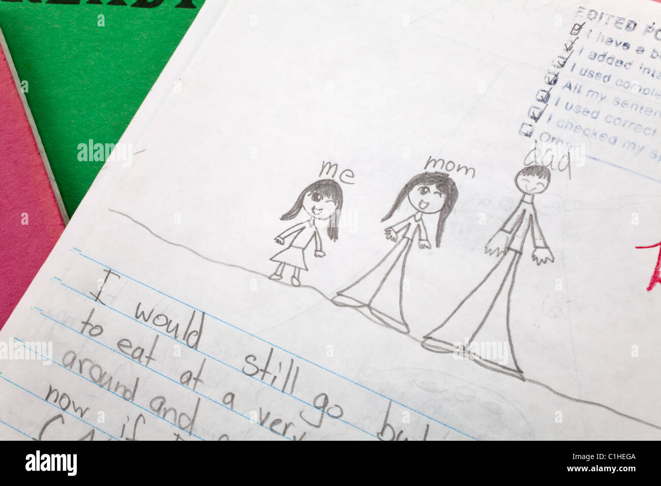 Child Writing close up for background Stock Photo - Alamy