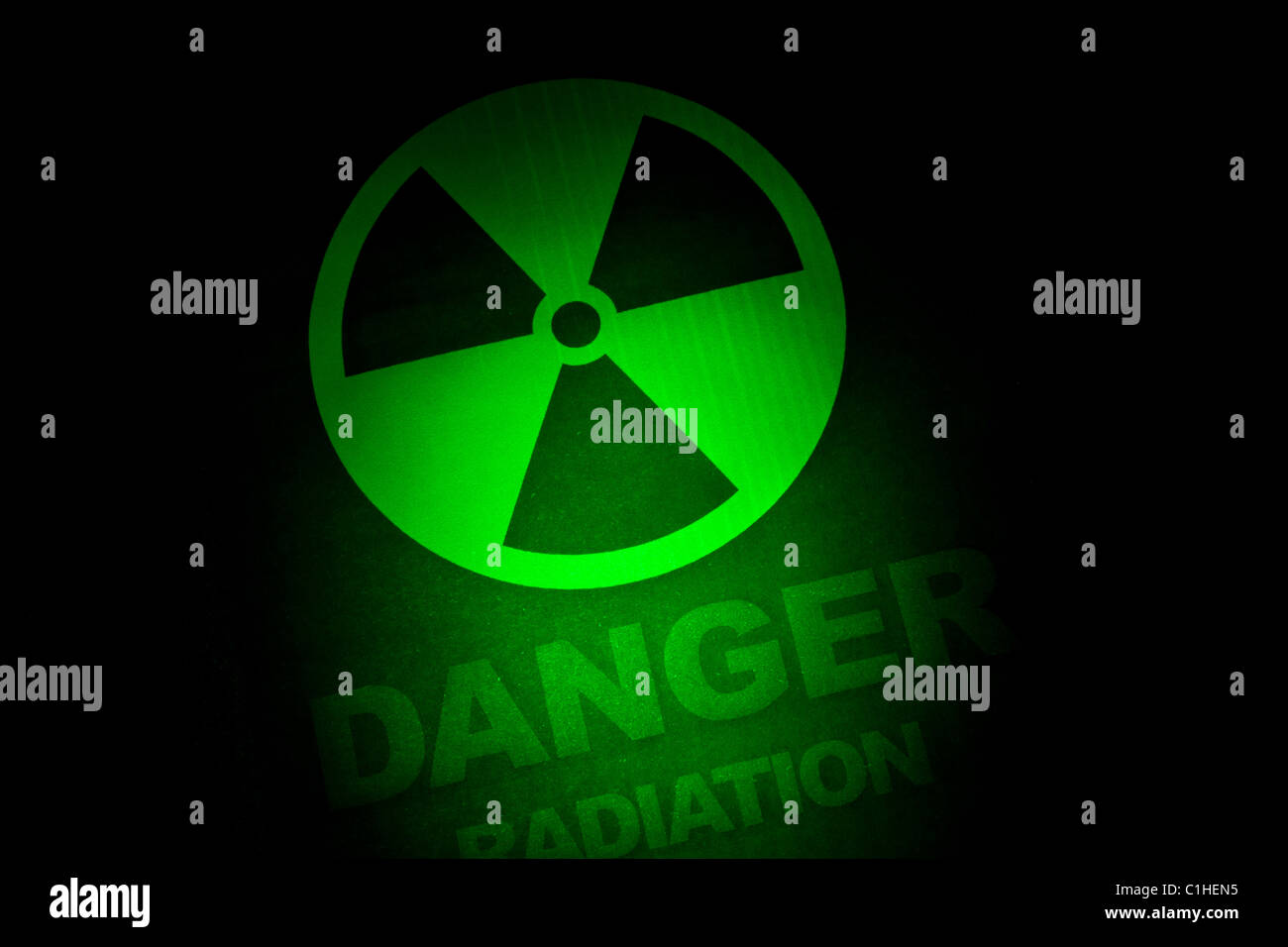 Gamma Radiation Symbol Green